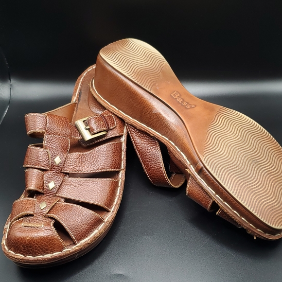 Bass | Shoes | Bass Nutmeg Slide Sandals Womens Sz 95m Light Brown ...